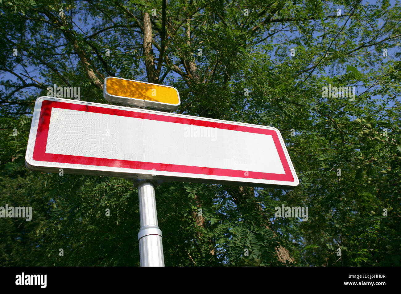 rectangular,road sign,billboard message Stock Photo - Alamy