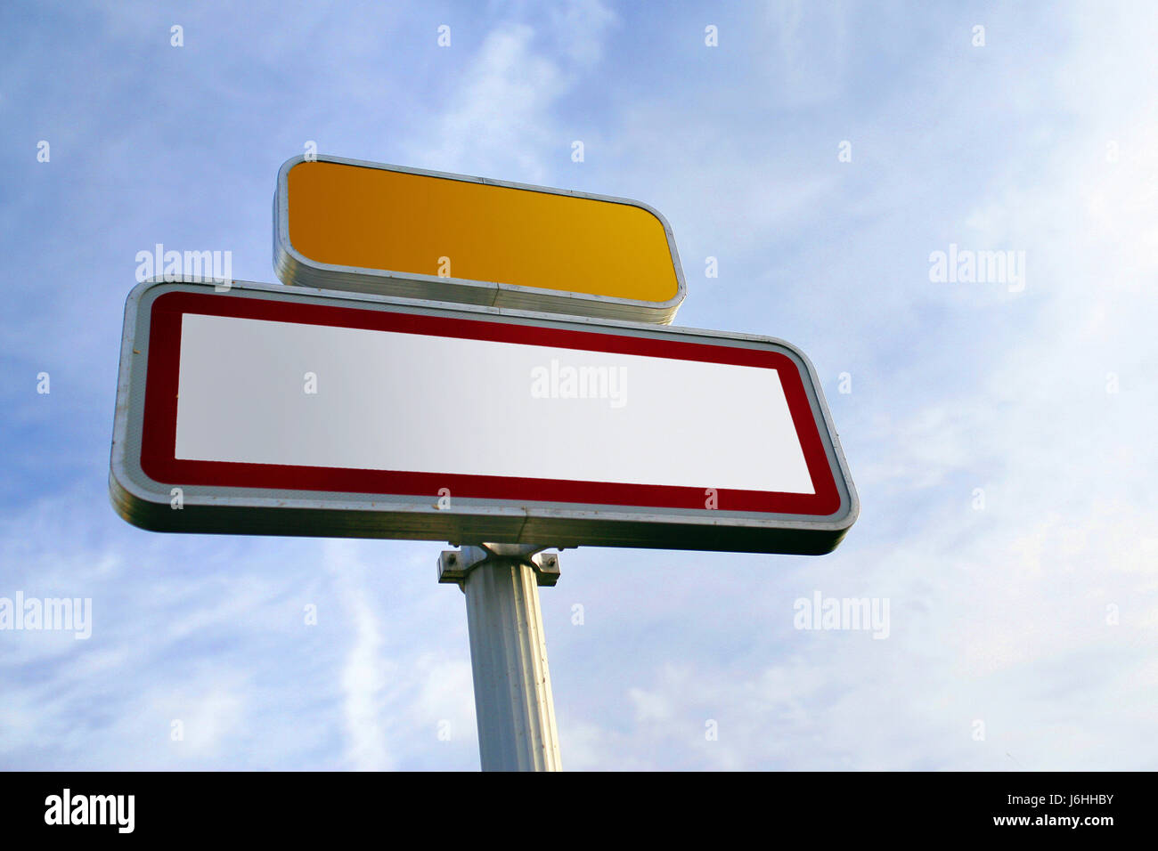 rectangular,cloudy,clouds,road sign,billboard message Stock Photo - Alamy