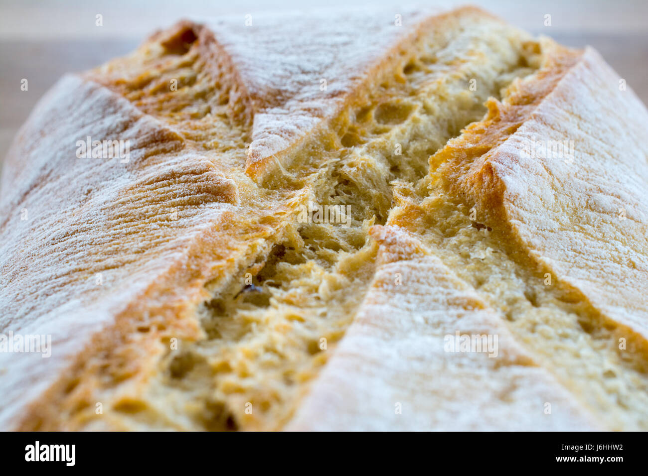 Fresh loaf of bread closeup Stock Photo - Alamy