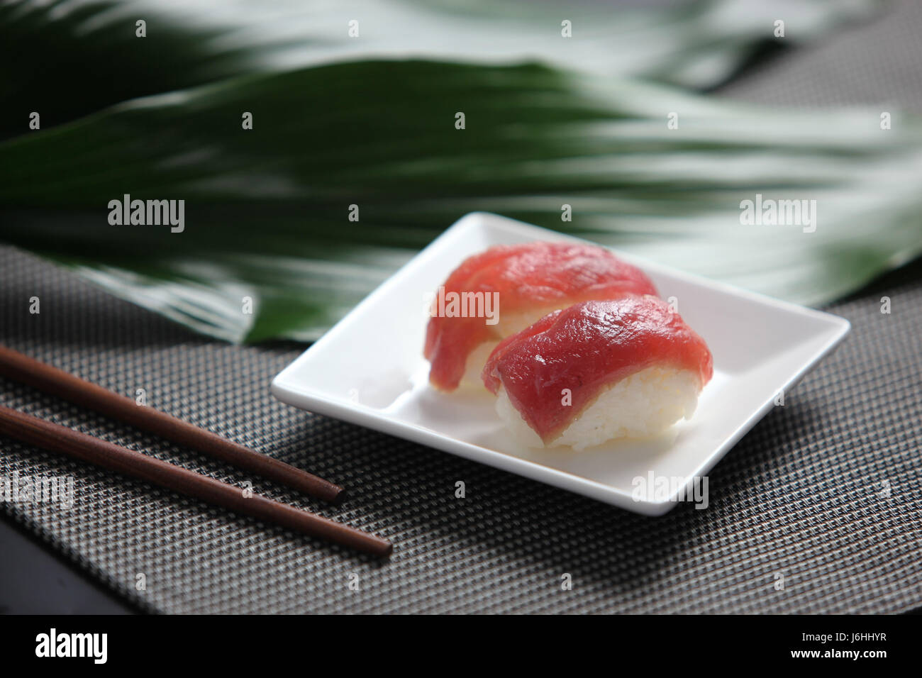 food aliment horizontal traditional sushi raw fish maguro nigiri asian ...