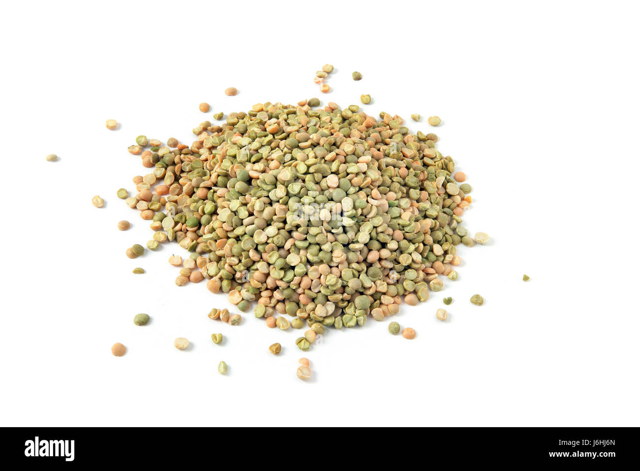 food,aliment,horizontal,raw,split peas,on a white background Stock ...