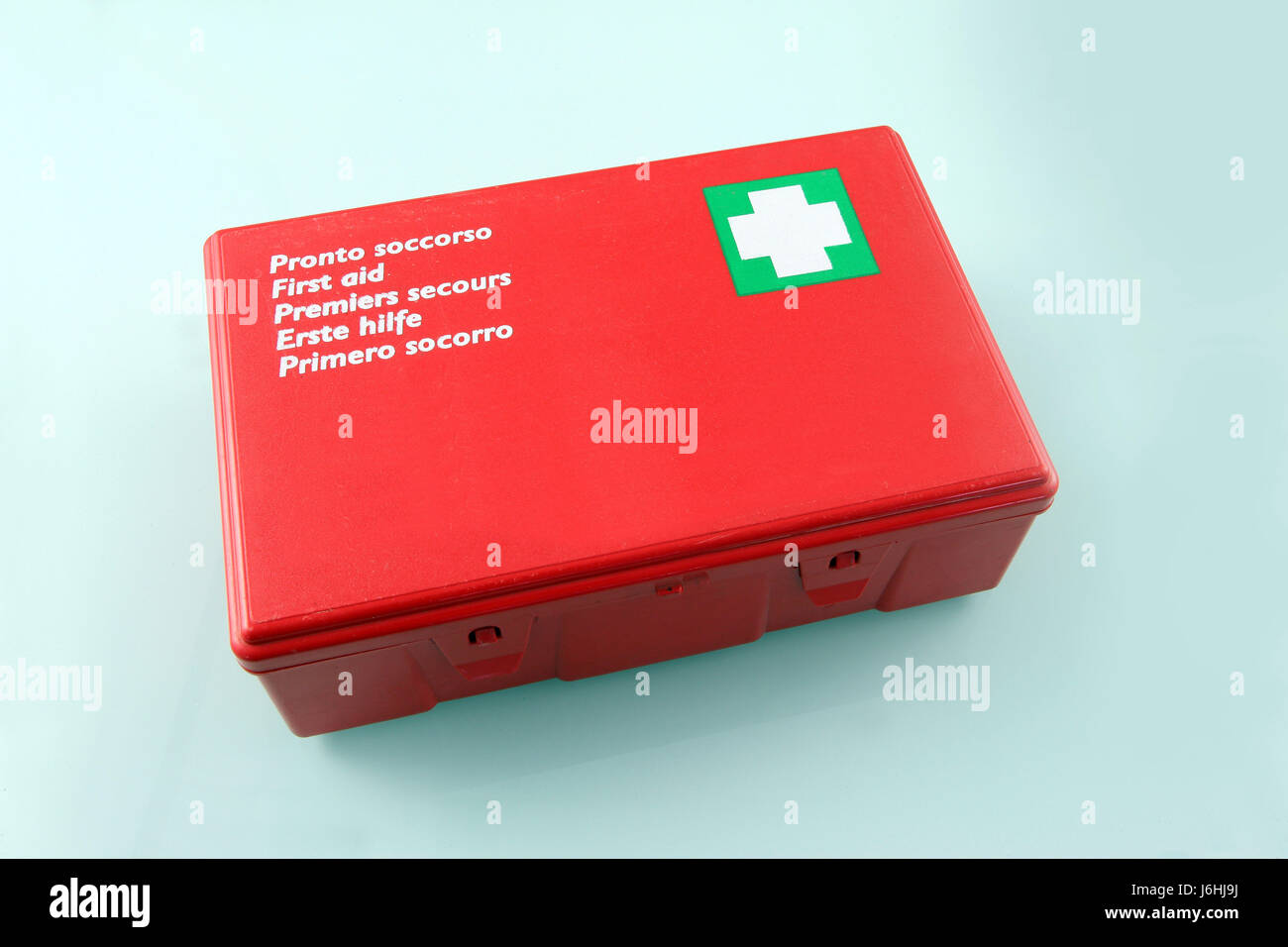 horizontal,first aid,red,medical object,emergency box,on green ...