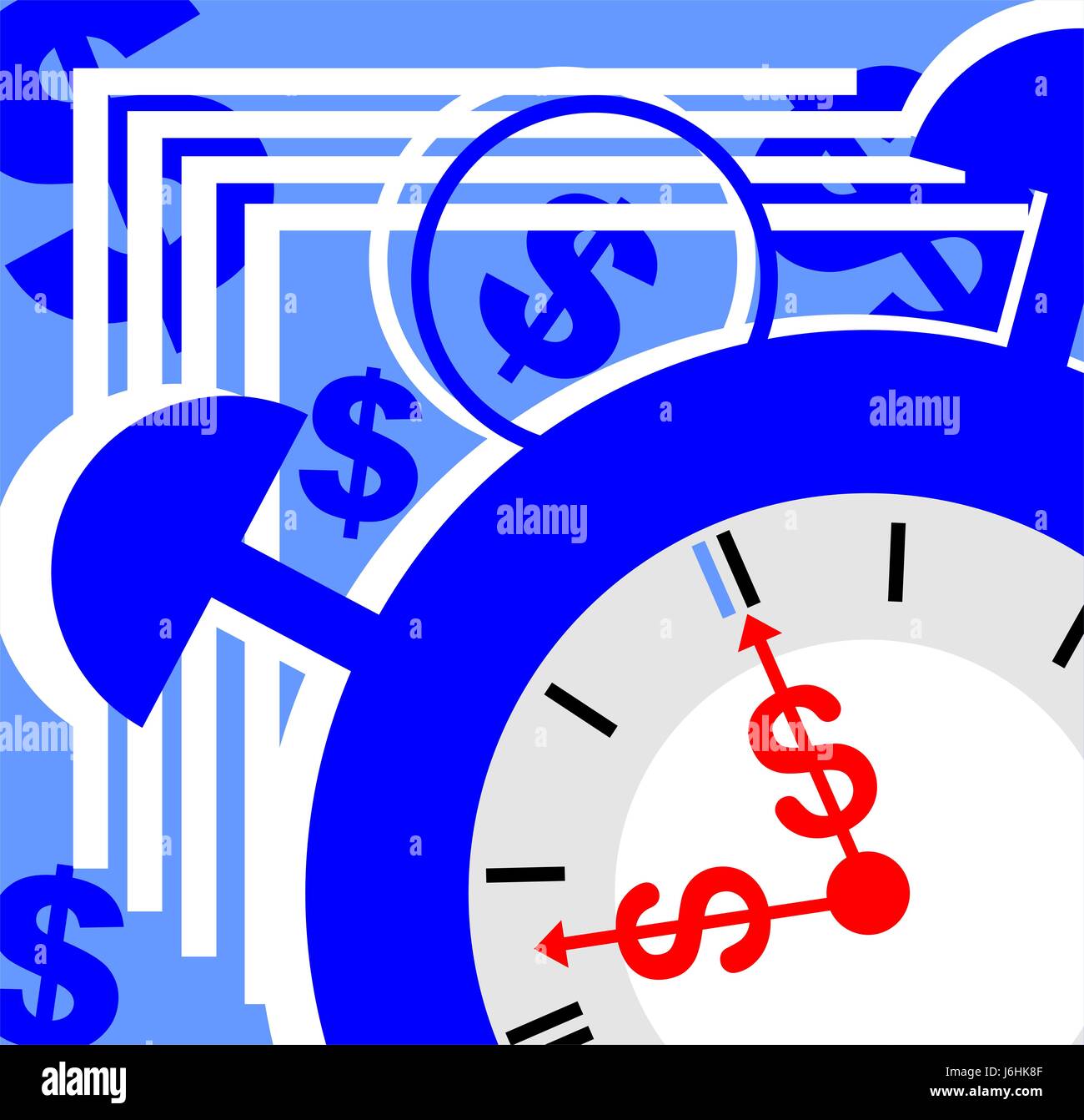 dollar dollars currency clock hours business dealings deal business ...
