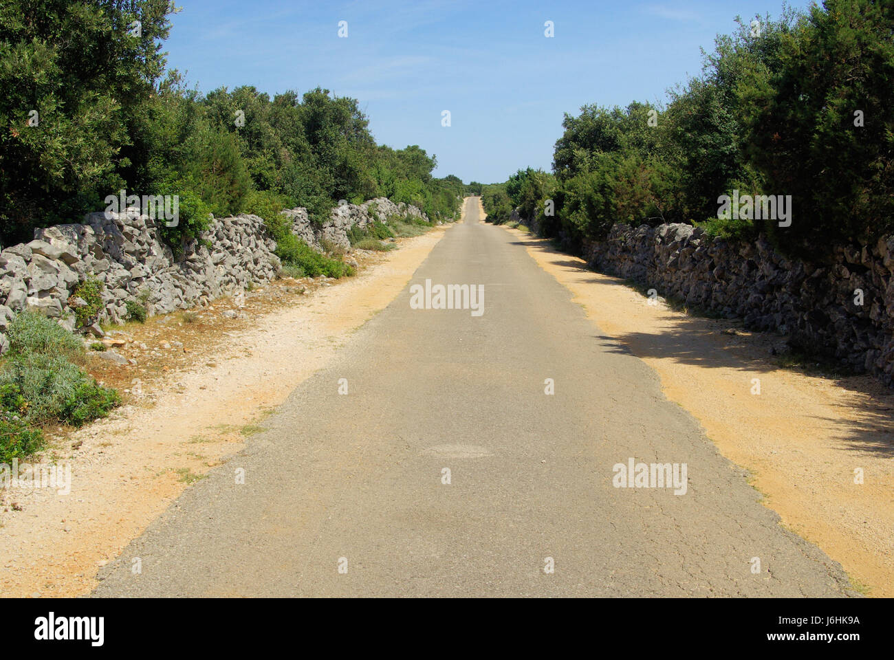 stone wall path way street road old stone rock wall small tiny little ...