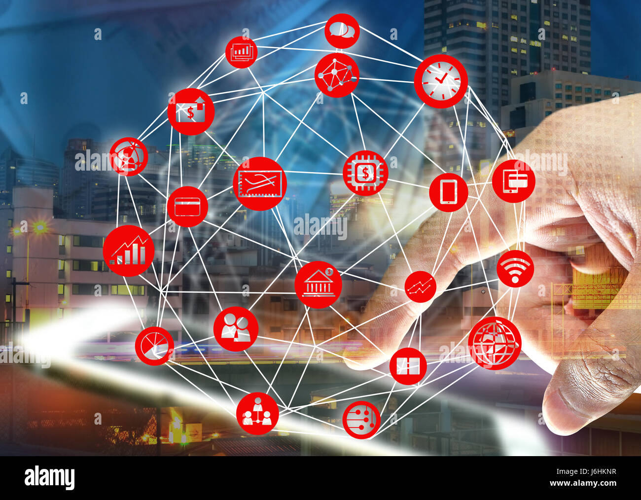 Fintech Investment Financial Internet Technology Concept. icon ...