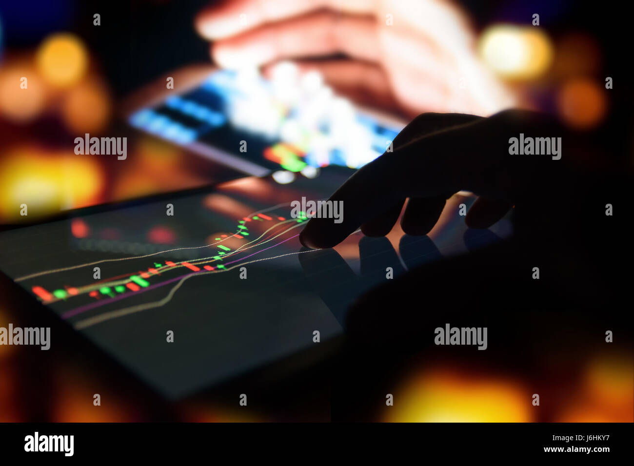 Stock market silhouette hi-res stock photography and images - Alamy