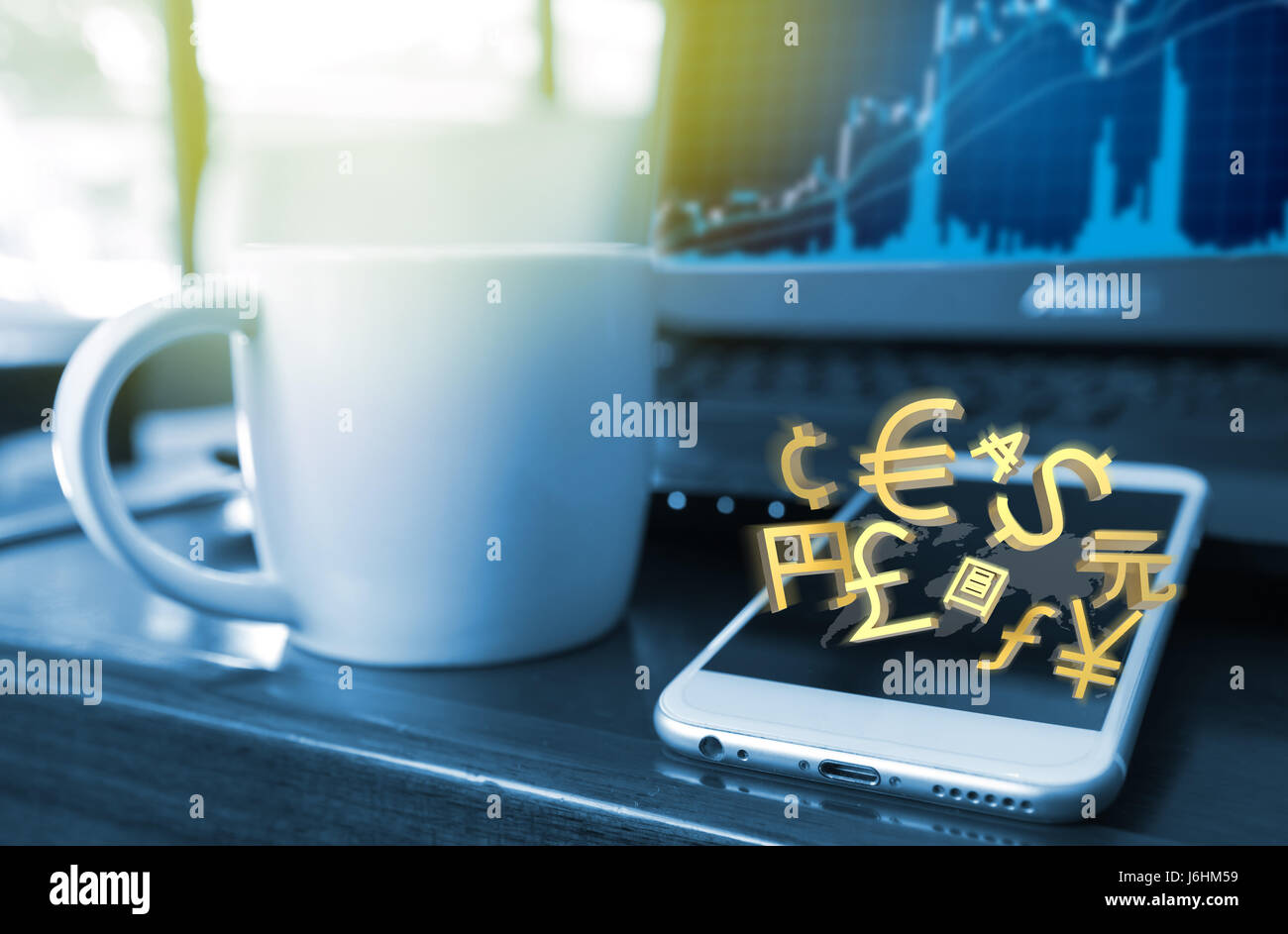 World money transfer smartphone hi-res stock photography and images - Alamy