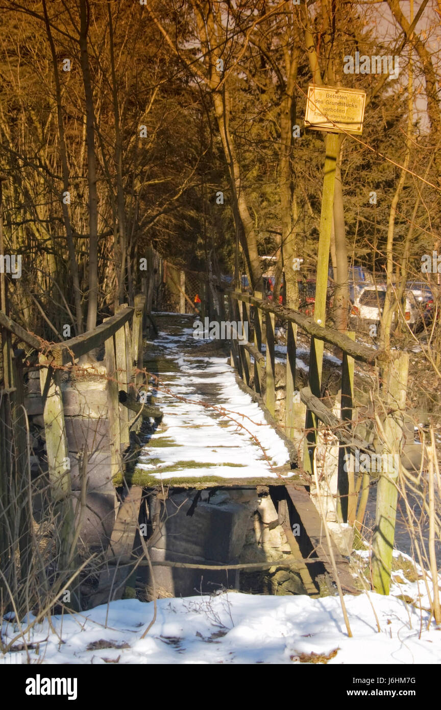 danger bridge danger to life hint pointing dangerous tightly sign ...