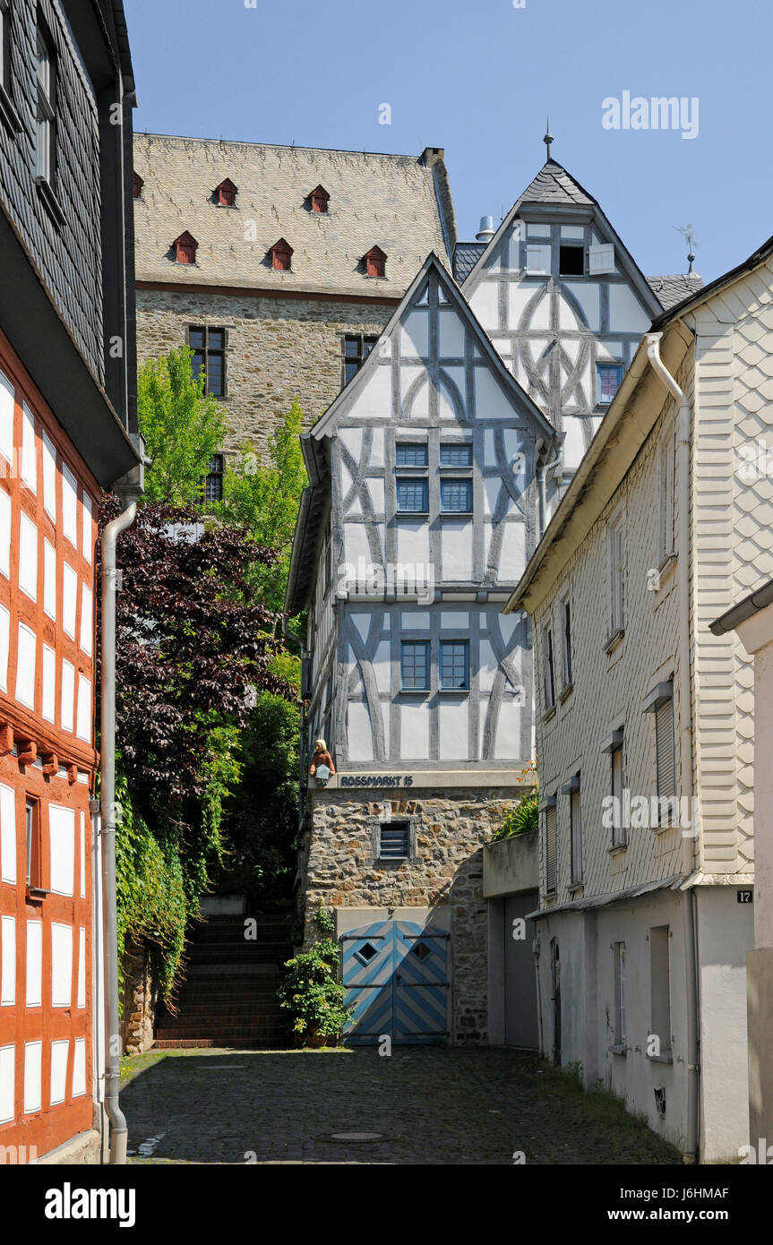 house building old town frame-work style of construction architecture ...