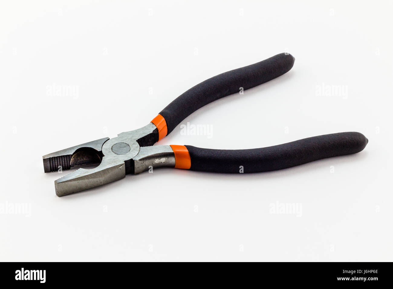 Pliers isolated on white background - hardware tools object Stock Photo ...