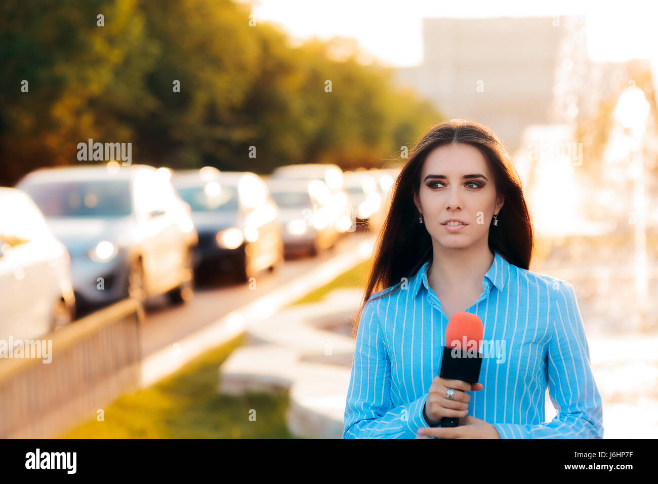 Field reporter hi-res stock photography and images - Alamy