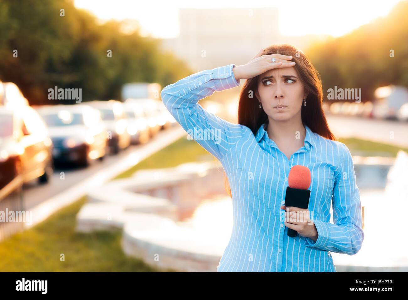 Field reporter hi-res stock photography and images - Alamy