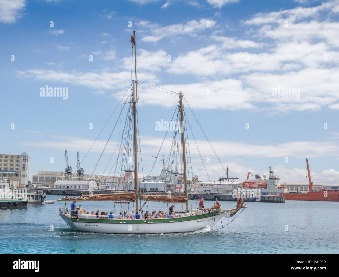 CAPE TOWN, SOUTH AFRICA - 19 December 2016: Sailing ship Spirit of ...