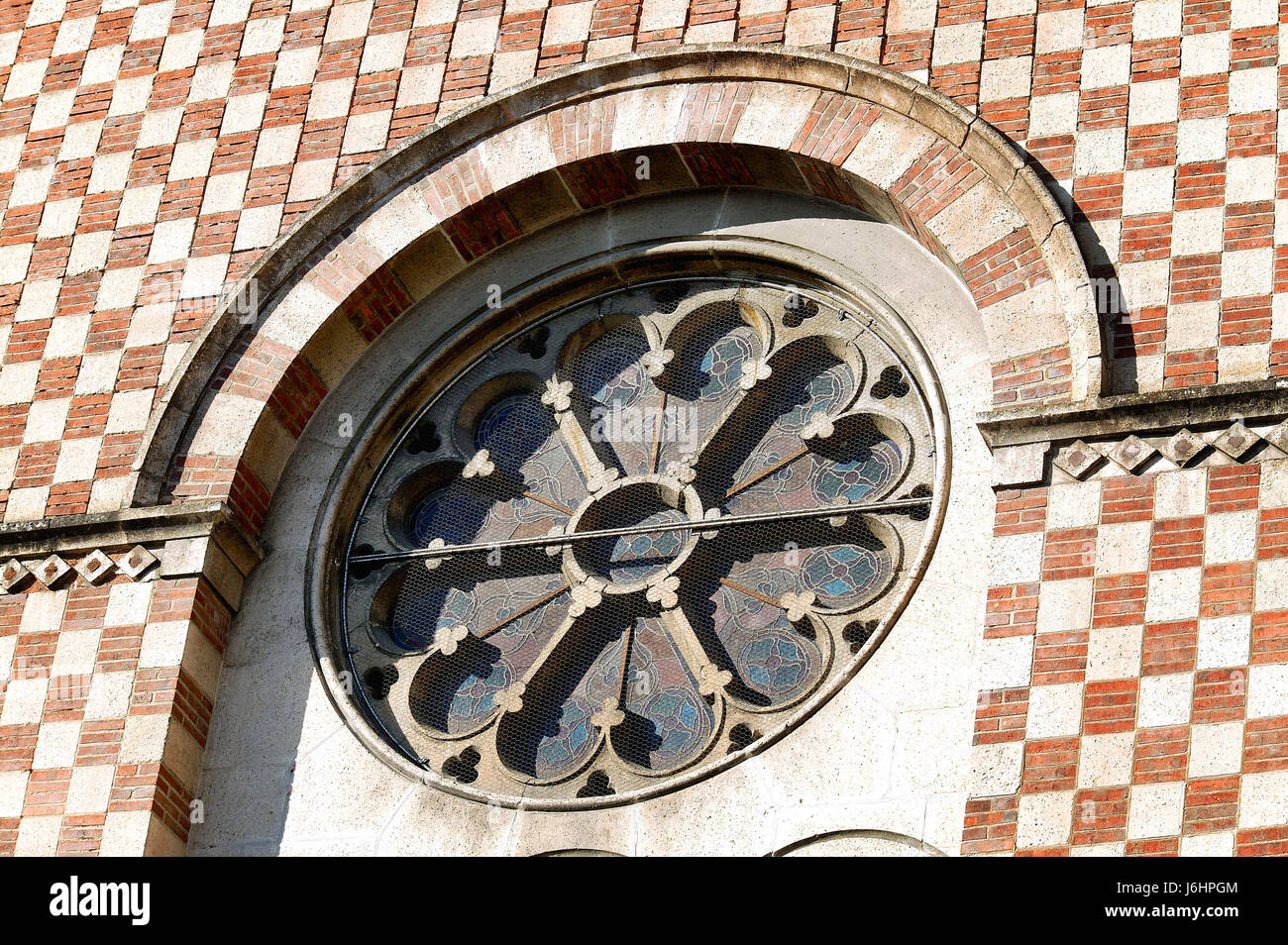 religious horizontal rosette windows window stained glass window of a ...