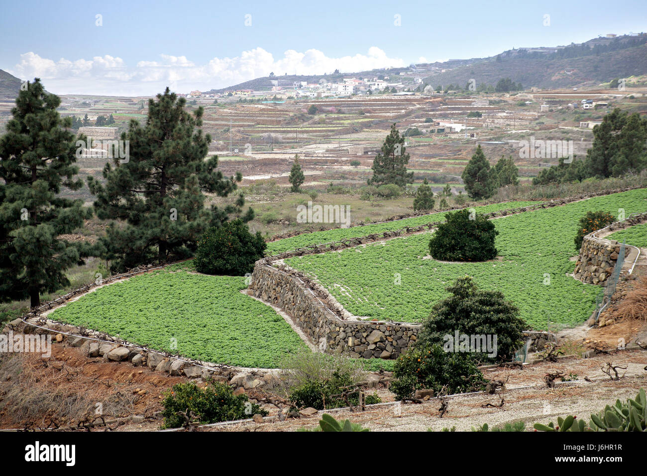 spain overview landscape scenery countryside nature clouds natural ...