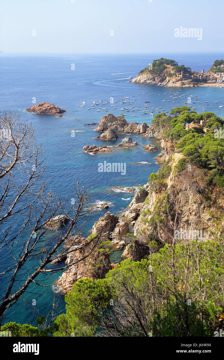 beach seaside the beach seashore spain sight view outlook perspective ...