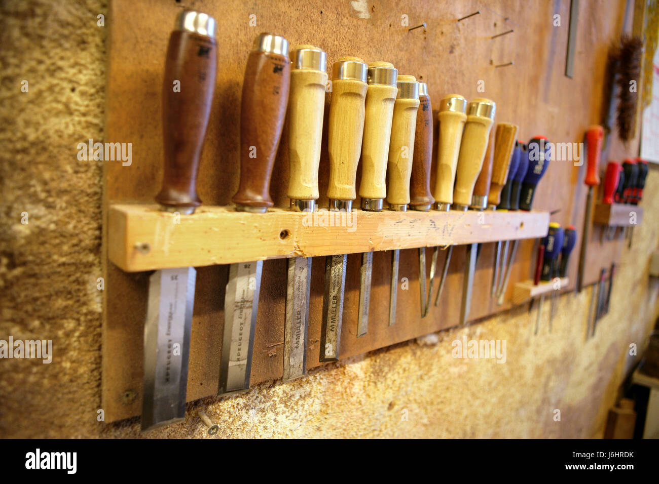 tool object tools objects carpentry wood chisels equipment cabinet ...
