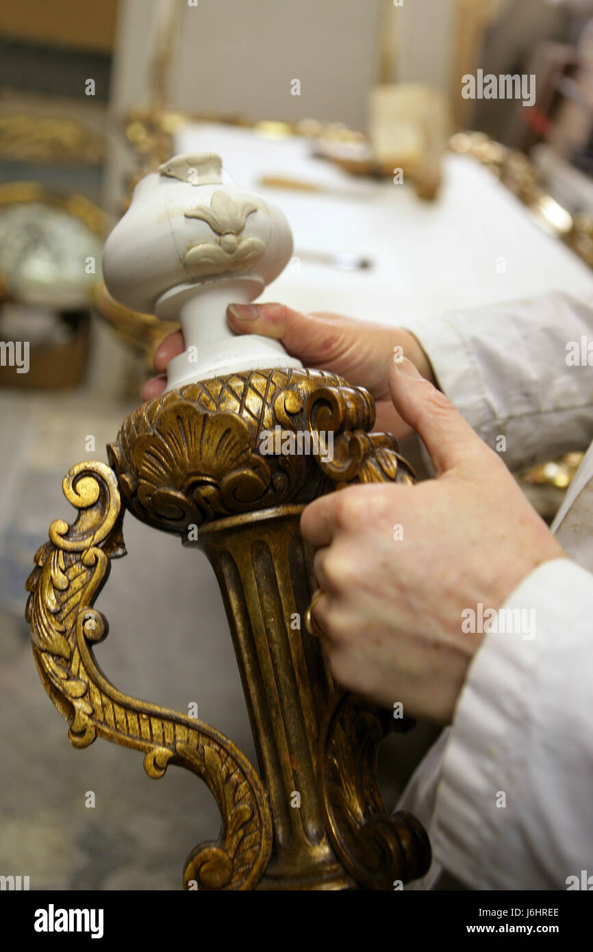 Gilding furniture hi-res stock photography and images - Alamy