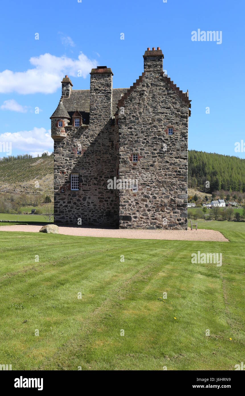Exterior of Forter Castle Glen Isla Scotland May 2017 Stock Photo - Alamy