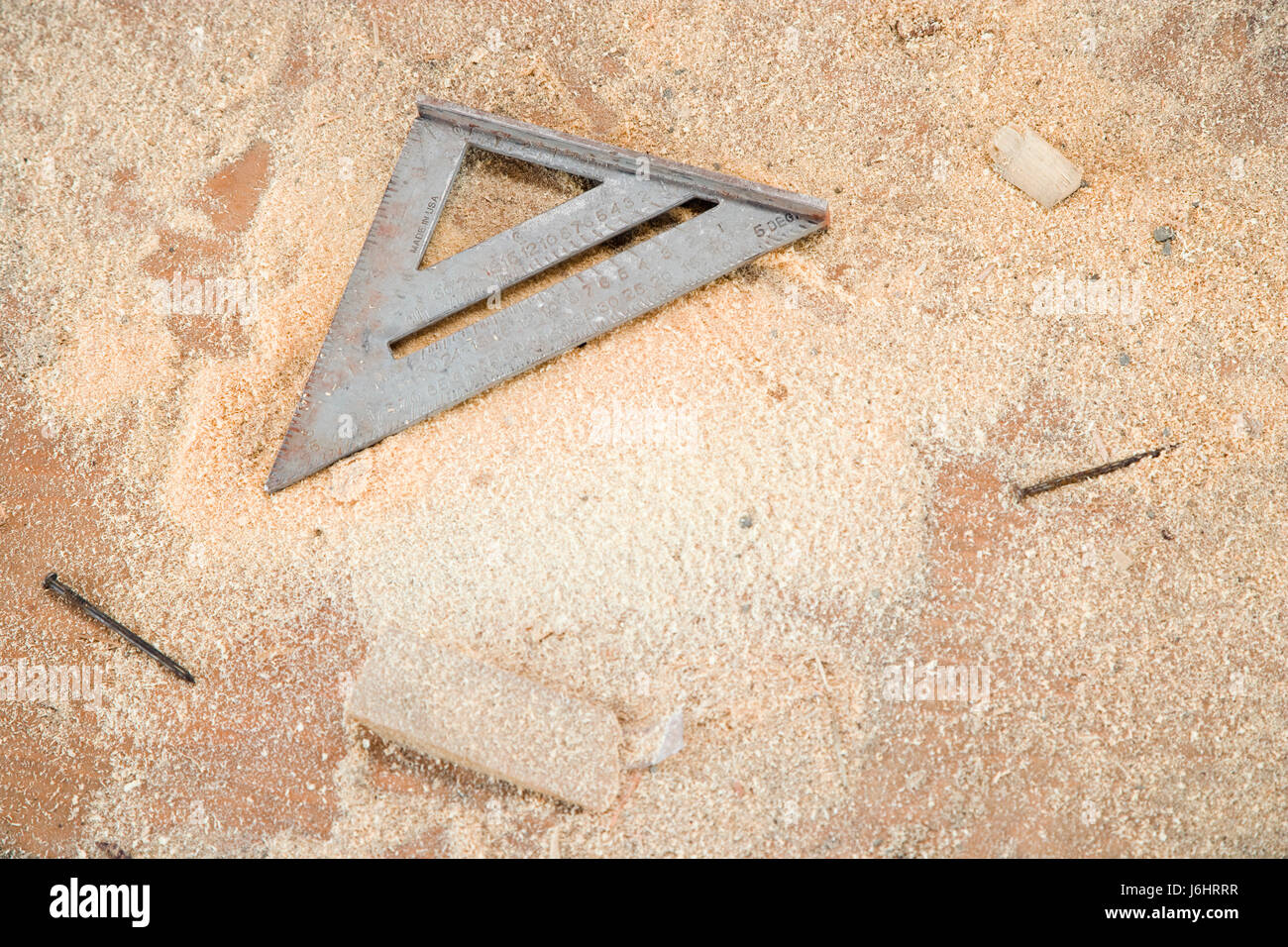 tools wood horizontal dusty messy equipment measurement nobody ...