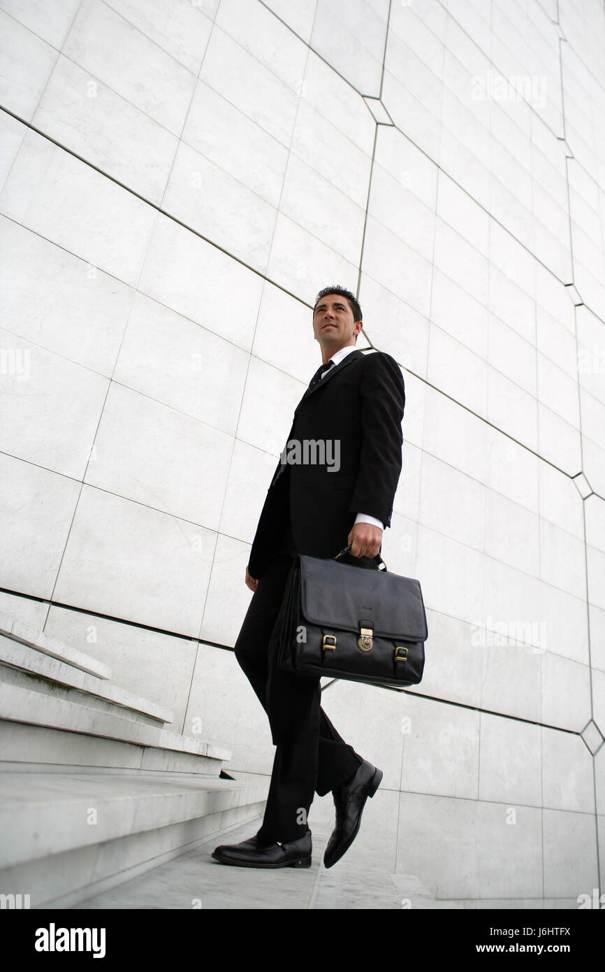profile stairs motion postponement moving movement walk go going ...