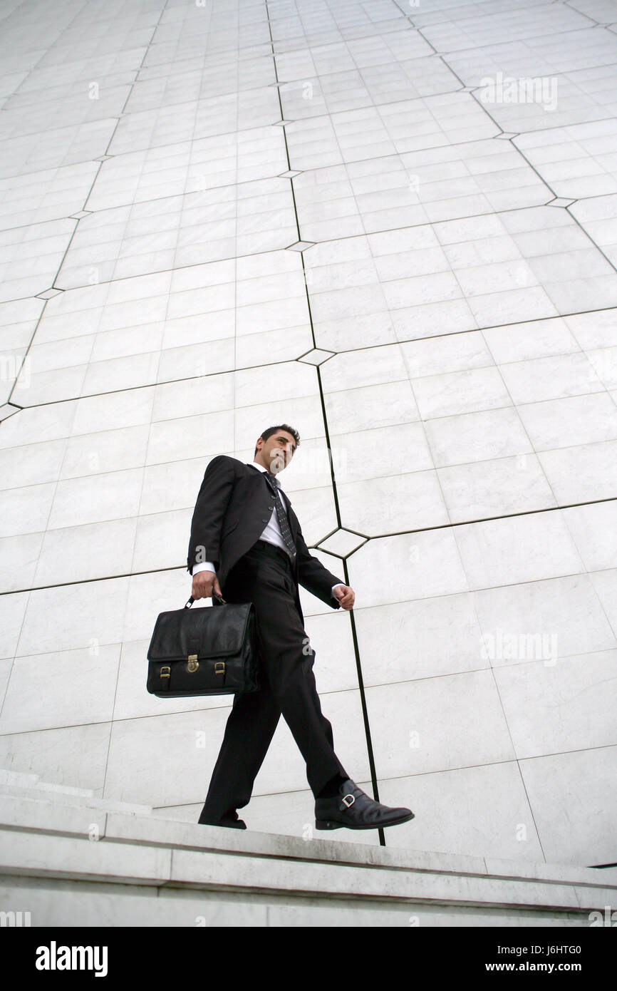 profile stairs motion postponement moving movement walk go going ...
