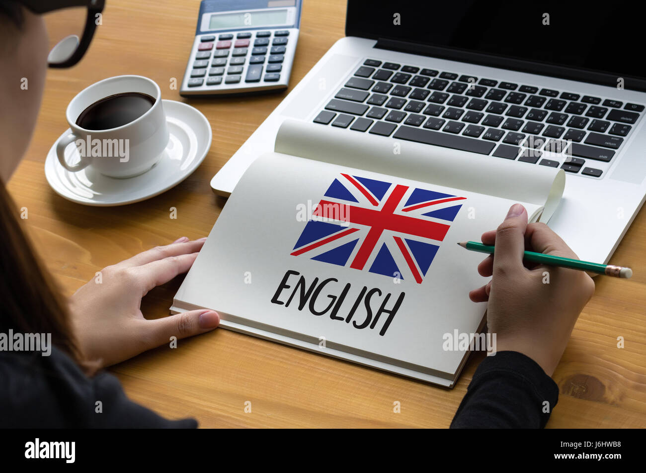 ENGLISH ( British England Language Education Stock Photo - Alamy