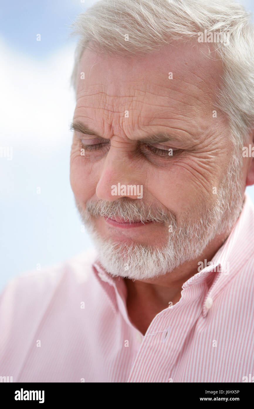 Sad front view seniors hi-res stock photography and images - Alamy