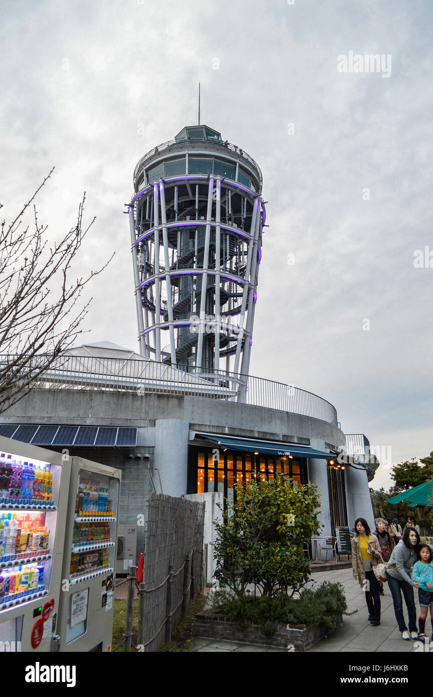 Kanagawa, Japan - 31 March, 2014: Enoshima Sea Candle is Enoshima ...