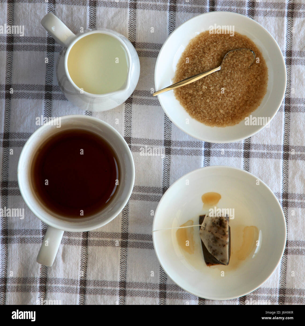 An afternoon tea or morning tea setting Stock Photo - Alamy