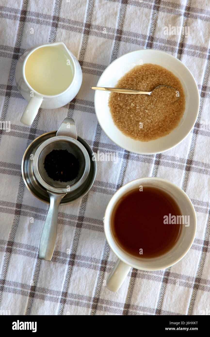 An afternoon tea or morning tea setting Stock Photo - Alamy