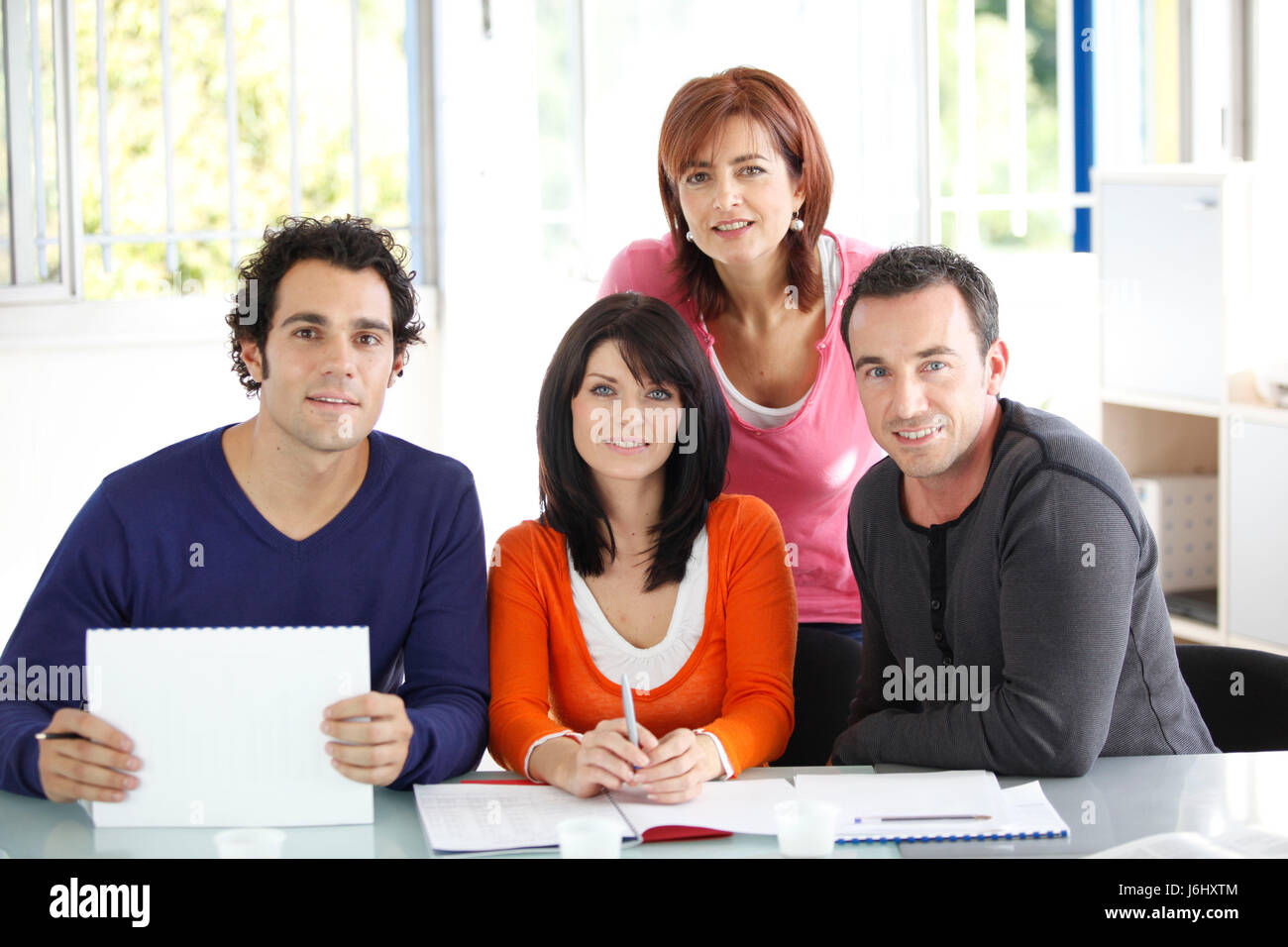 woman office laugh laughs laughing twit giggle smile smiling laughter ...