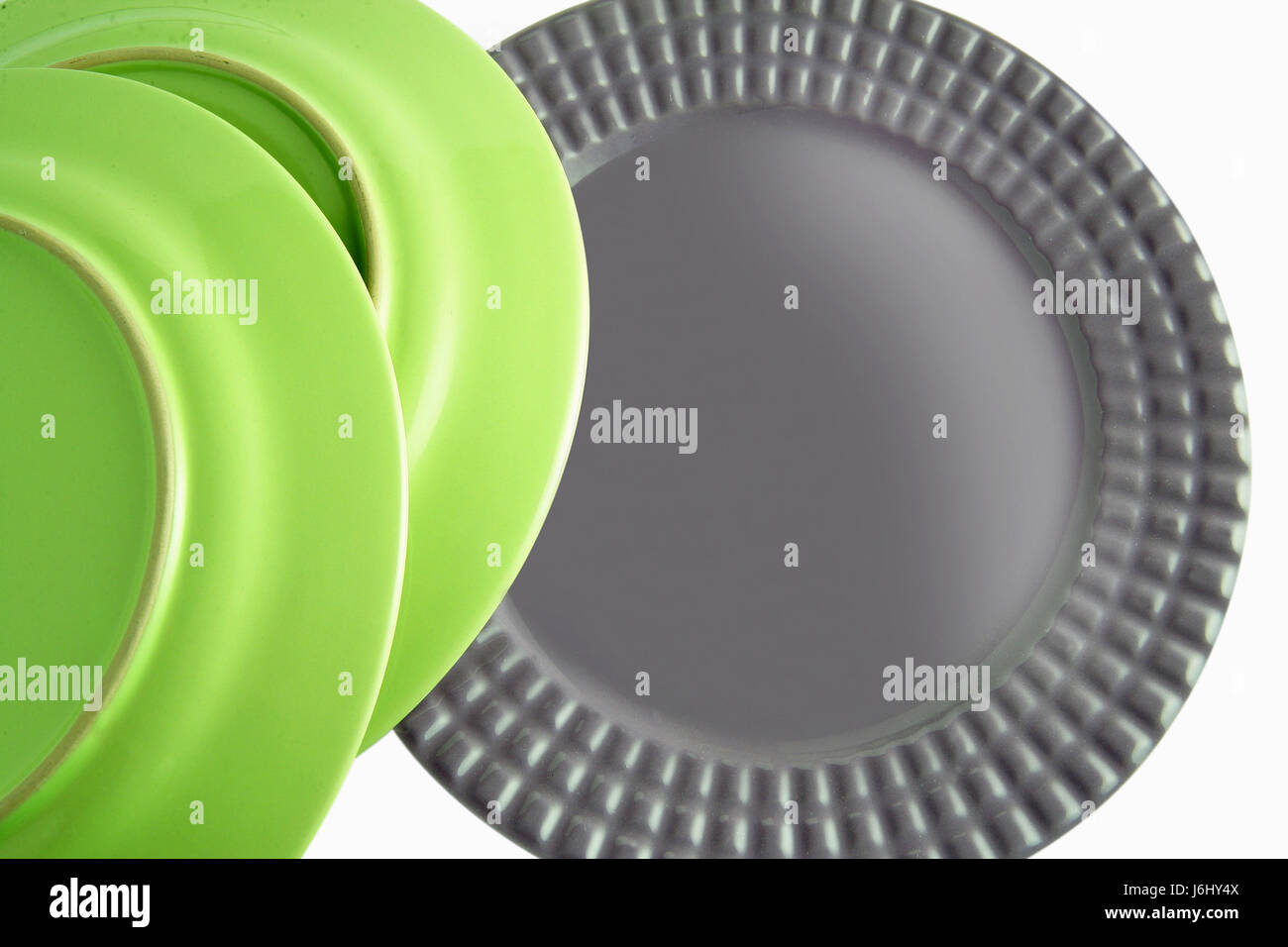 horizontal,three,grey,gray,plates,3 plates,vertes,kitchen items,white ...