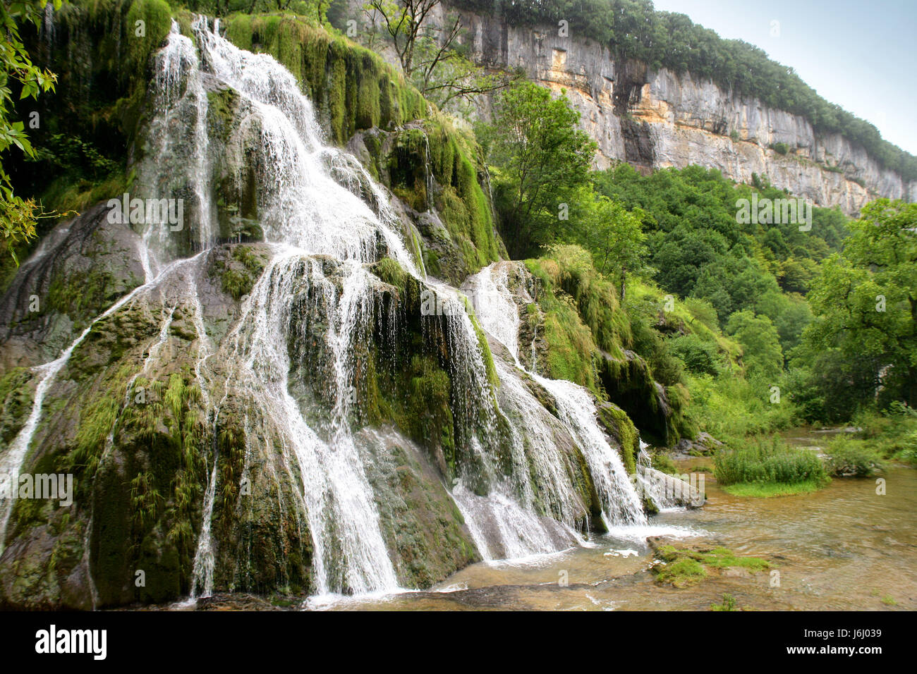 wild waterfall france landscape scenery countryside nature rock natural ...