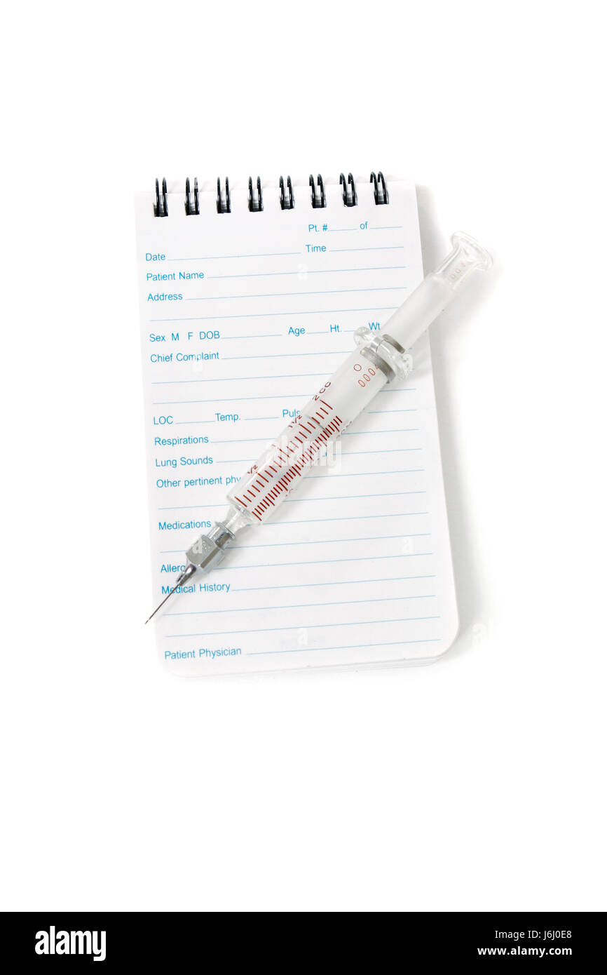 medicinally medical needle notebook notepad healthcare syringe ...