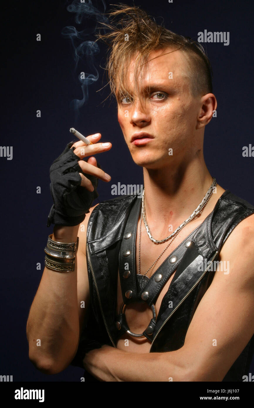Punk Guy Smoking High Resolution Stock Photography and Images - Alamy
