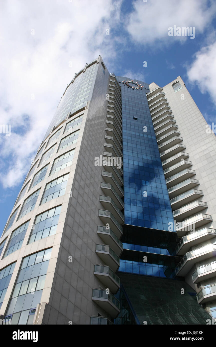 blue house building tower office travel city town flight shine shines ...