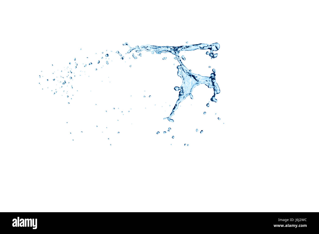 Splashing water on white background Stock Photo - Alamy