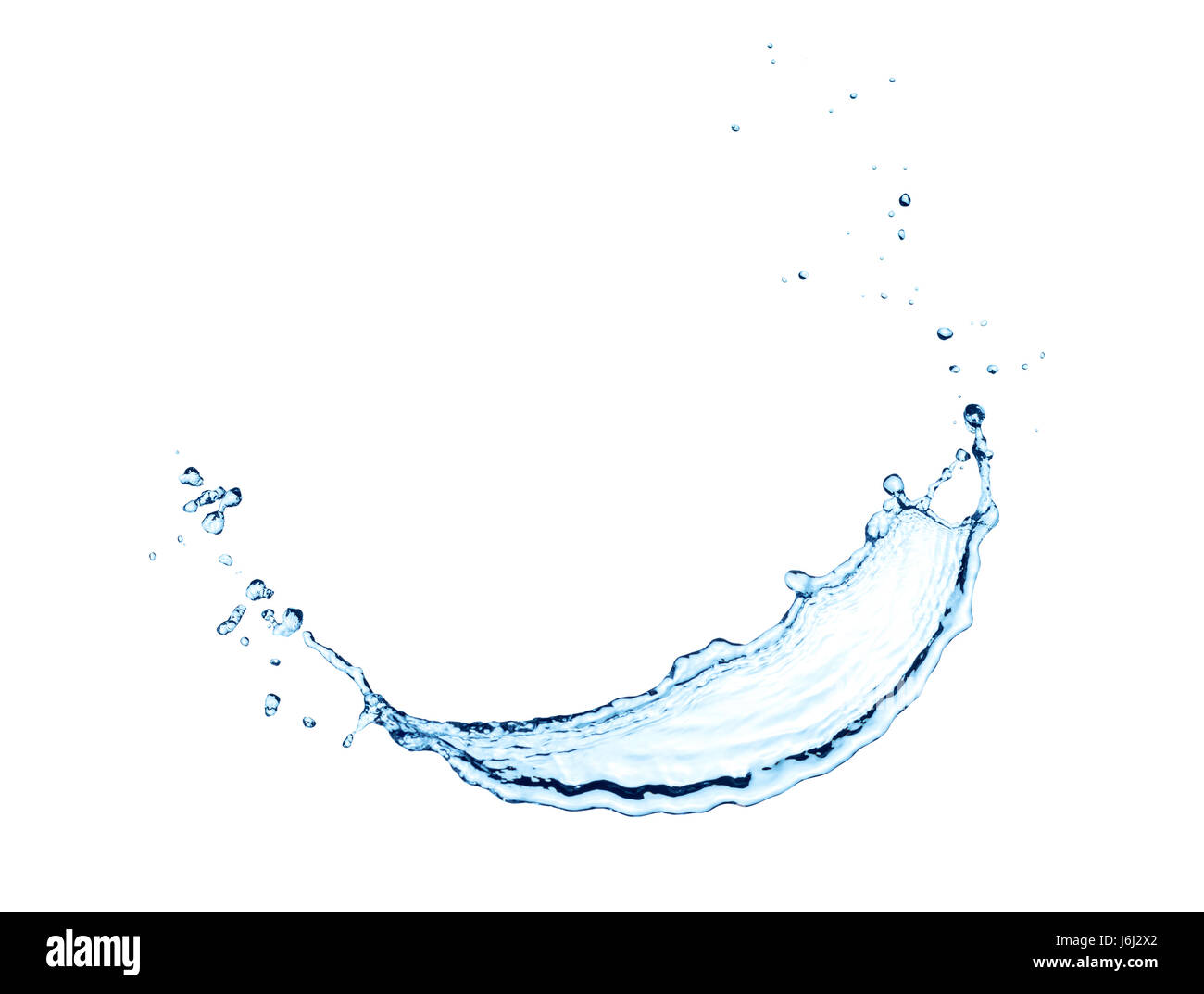 fresh drop splash isolated on white background Stock Photo - Alamy