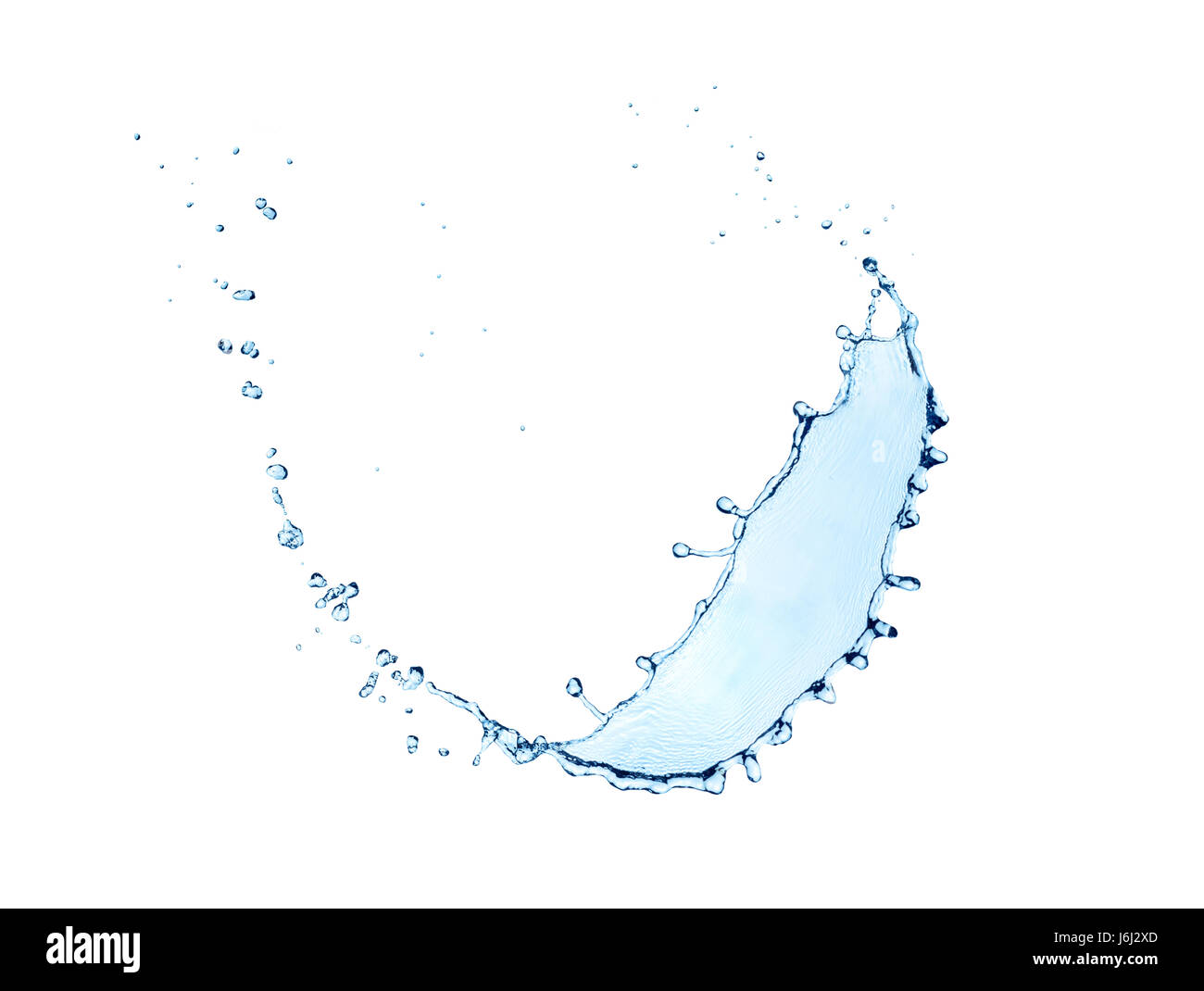 splash of blue water isolate Stock Photo - Alamy
