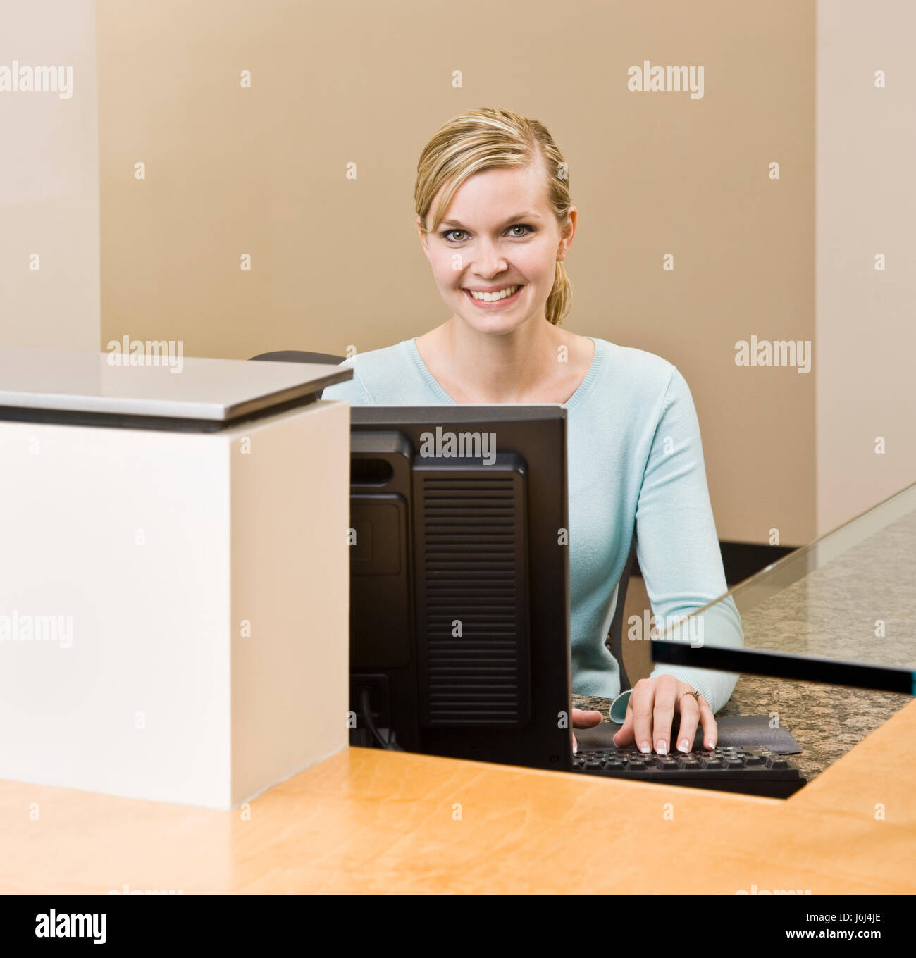 woman office laugh laughs laughing twit giggle smile smiling laughter ...