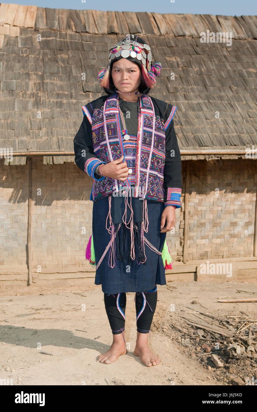 woman asia portrait silo minority woman culture asia hat portrait ...