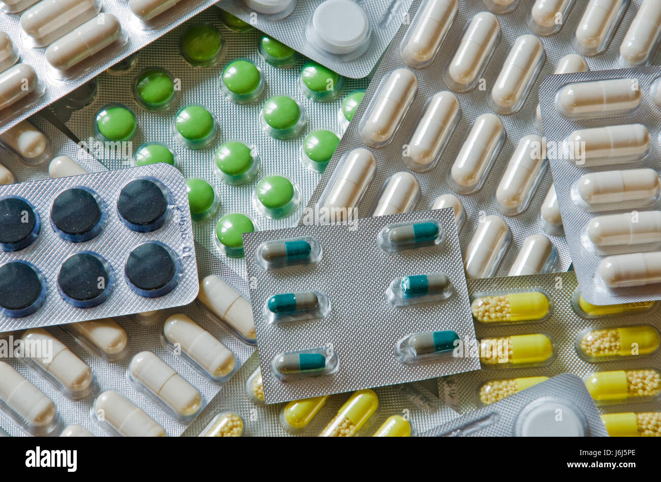 a variation of tablets Stock Photo - Alamy