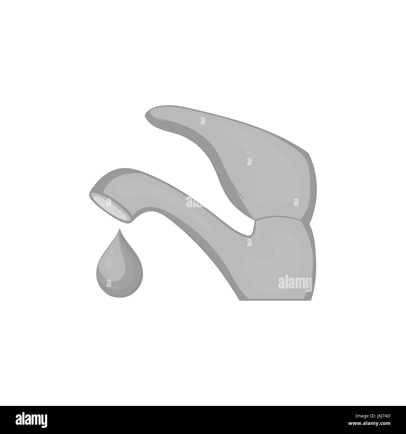 Dripping faucet icon, black monochrome style Stock Vector Image & Art ...