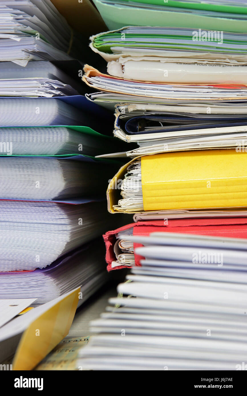 bulk,ordered,paperwork,storing files,stored files Stock Photo - Alamy