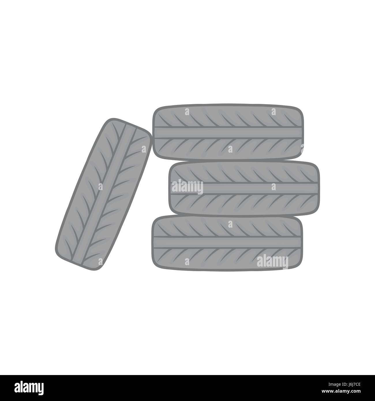 Pile of tires icon, black monochrome style Stock Vector Image & Art - Alamy