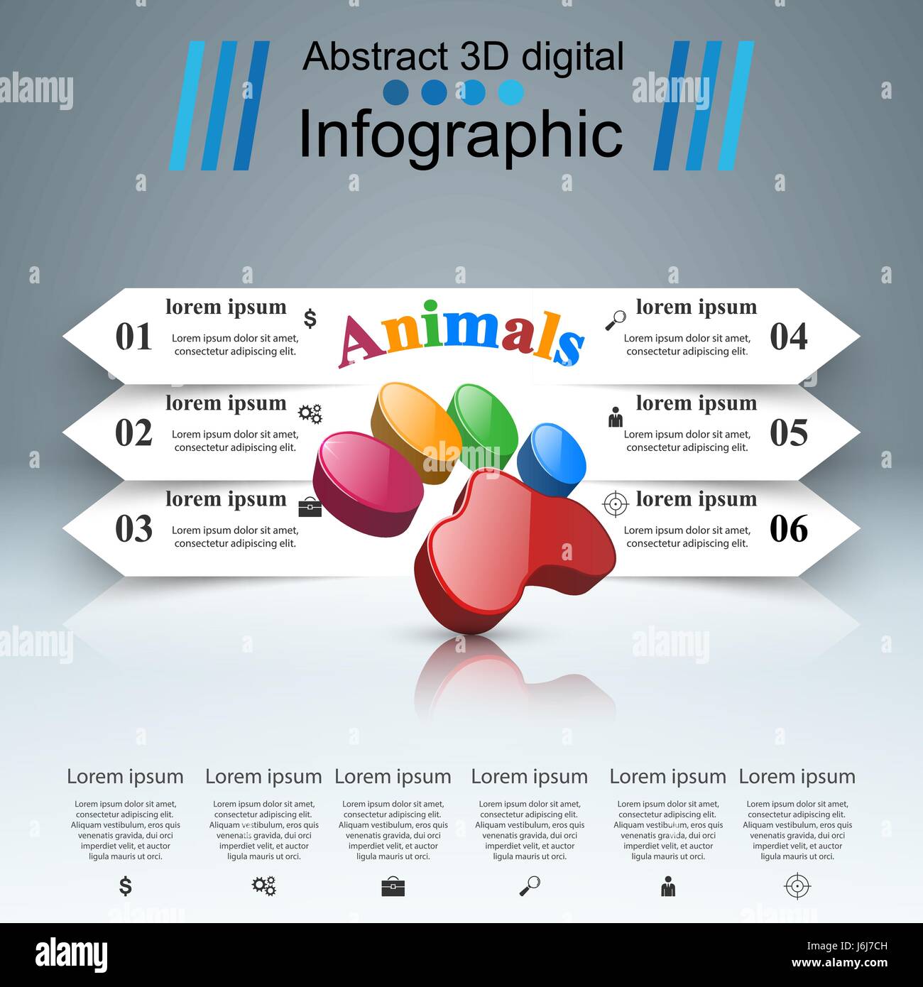 Animals infographic and business icon Stock Vector Image & Art - Alamy