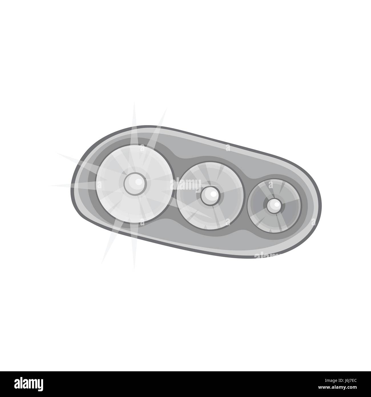 Isolated car headlight bulb Stock Vector Images - Alamy