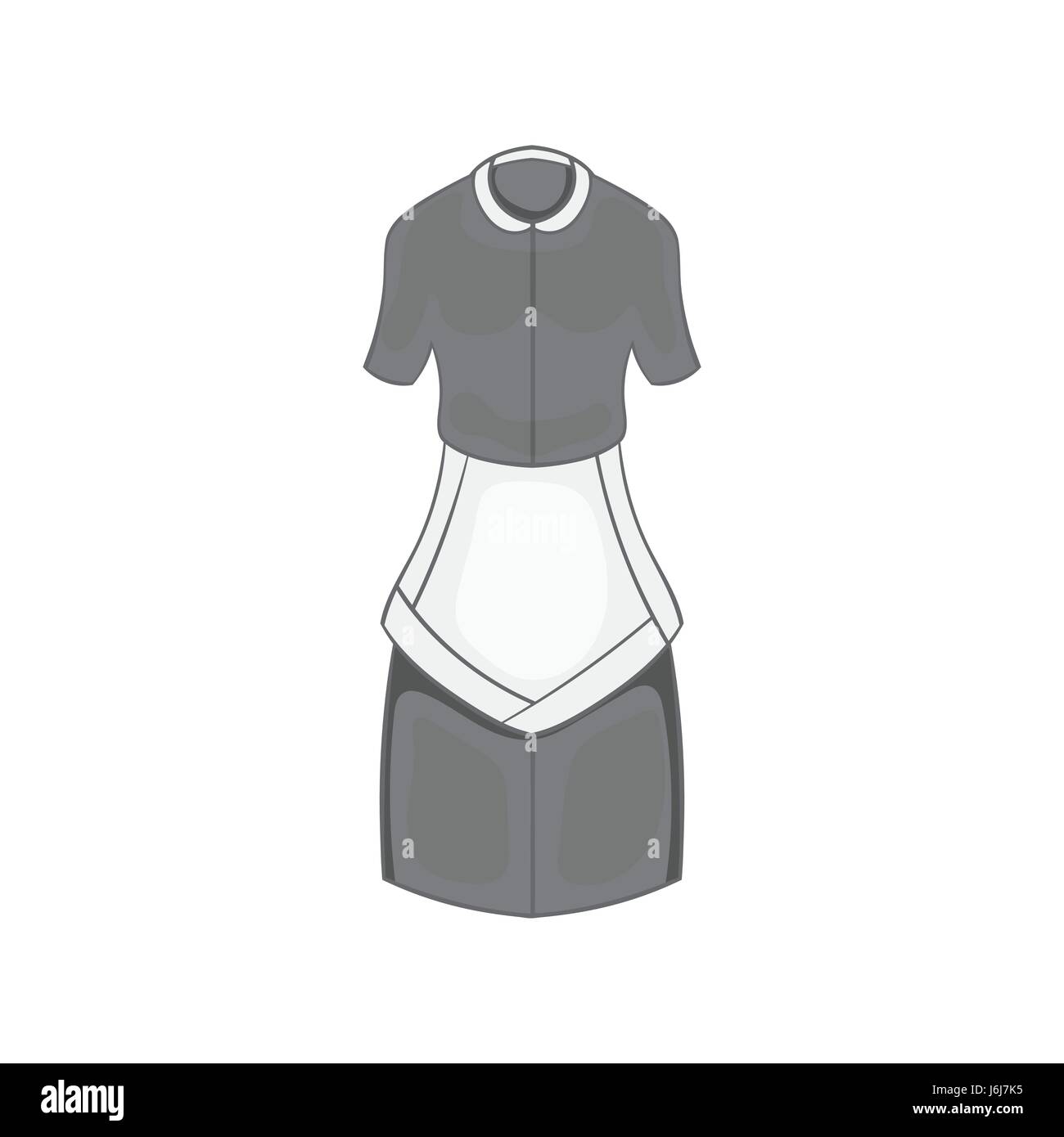 Maid costume icon, black monochrome style Stock Vector Image & Art - Alamy