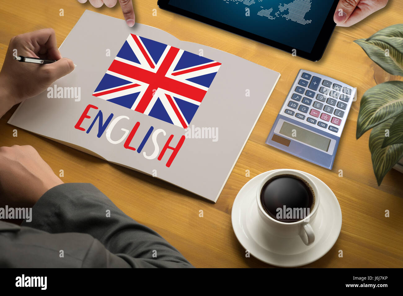 ENGLISH ( British England Language Education Stock Photo - Alamy